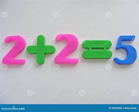 Two Plus Two Equals Five Stock Photo Image Of Lesson 90855808