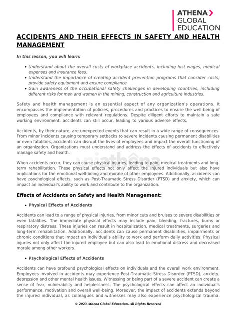 Mosh Module 2 Lesson 2 Download Free Pdf Occupational Safety And