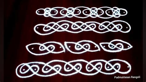 285 Easy And Beautiful Border Kolangal Festival Border Rangoli Youtube