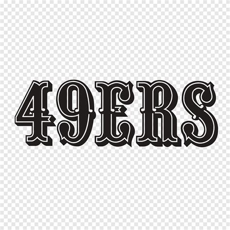 49ers Logo Clipart Black And White San Francisco Fortyniners 49ers