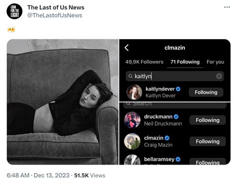Kaitlyn Dever As Abby Craig Mazin Now Have Started Following Kaitlyn Dever On Instagram He