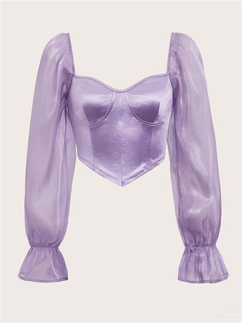 Shein Solid Hanky Hem Satin Blouse Satin Outfit Ideas Surprise Dance