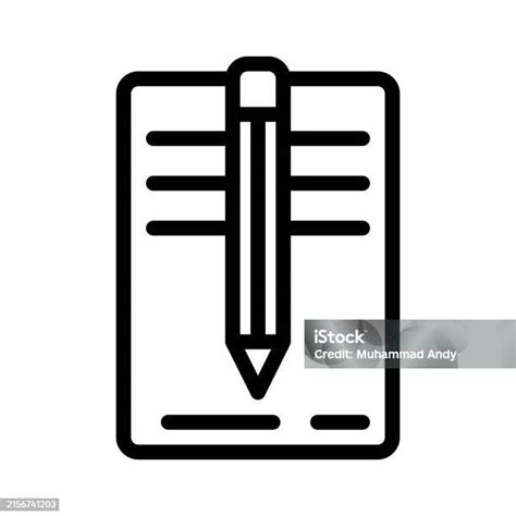 연필과 책 선 아이콘입니다 웹사이트 Ui 및 모바일 앱에 사용할 수 있습니다 벡터 일러스트레이션 과학에 대한 스톡 벡터 아트 및