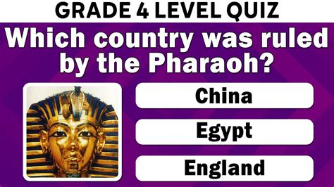 Grade 4 Quiz General Knowledge Questions And Answers For Grade 4