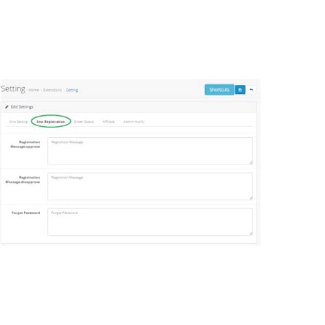 OpenCart Sms Module