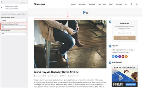 Customize Your Layout Widths Total WordPress Theme