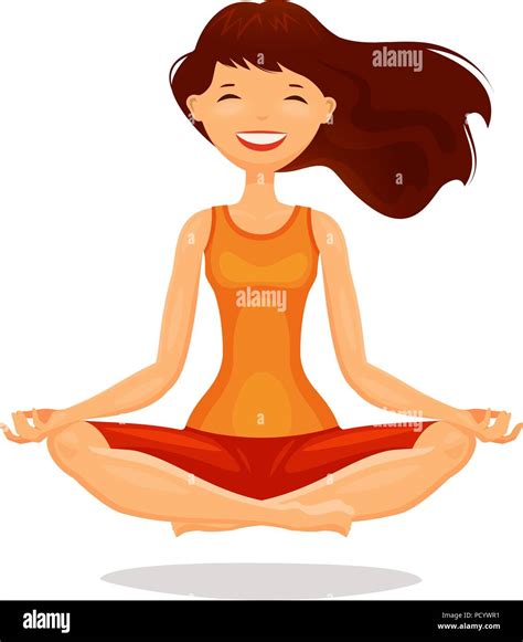 Mujer Joven Niña Practicando Yoga En Lotus Pose La Meditación