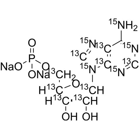 Adenosine Monophosphate 13c10 15n5 Disodium Amp 13c10 15n5 Disodium
