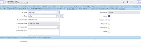 Servicenow Checklists Using A Checklist Field Instead Of Writing To