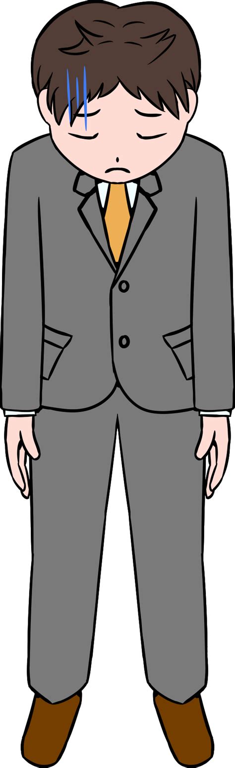 がっかりする男性社員のイラスト いらすと本舗