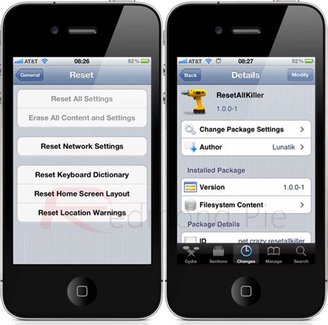 This Tweak For Ios Grays Out Reset All Settings” Option So You Dont Accidently Reset Your