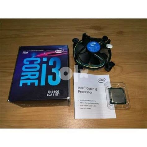 معالج Intel Core I3 8100 مدمج بيه كارت شاشة داخلي المعالج استخدام بسيط اكسسوارات و قطع غيار