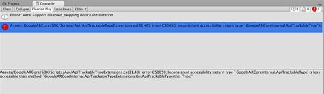 Import New Arcore Sdk Throw An Error Issue Google Ar