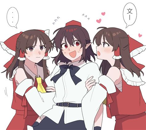Dynasty Reader Image › Sakic43899 Aya X Reimu Clones Touhou