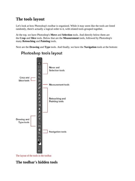 The Tools Layout Pdf