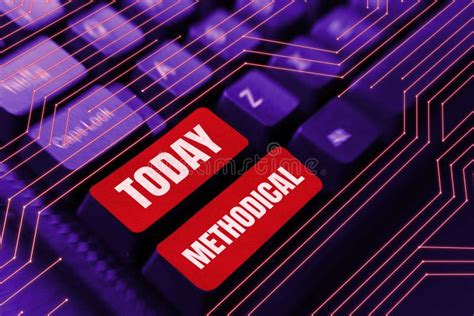 Text Sign Showing Methodical Internet Concept System Of Methods Used