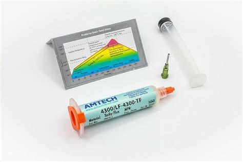 Amtech 4300 Lf 4300 Tf Universal Clean Free Tacky Solder Flux Rel0 75g Jar