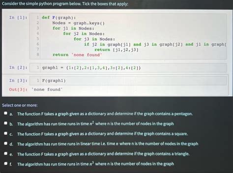 Solved In [1] Def F Graph Nodes Graph Keys For J1
