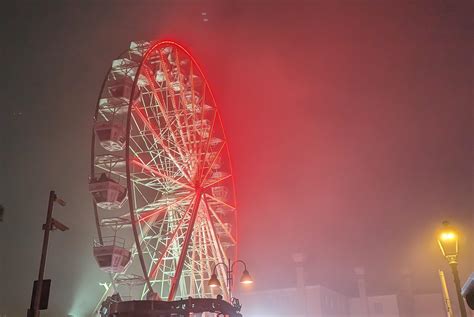 Picture Of A Small Ferries Wheel In The Fog Revilbuildings