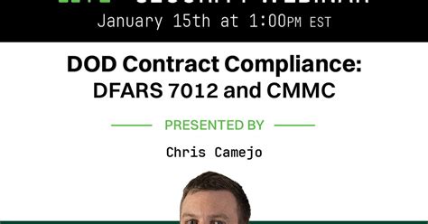 Trustedsec Dod Contract Compliance Dfars 7012 And Cmmc