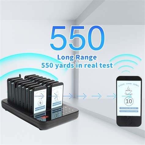 Wireless Restaurant Pager 16 Queue Paging System Calling System For