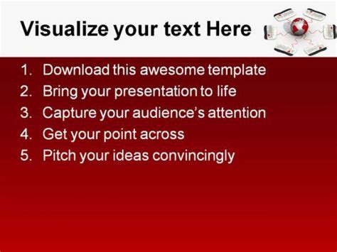 global connection computer powerpoint templates and powerpoint