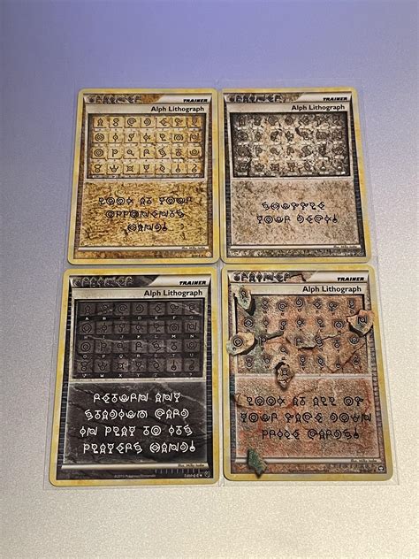 Alph Lithograph Cards From The Hgss Sets Rpkmntcgcollections