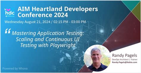 Randy Pagels On Linkedin Aim Hdc2024 Playwright Automatedtesting Webautomation Cloudtesting