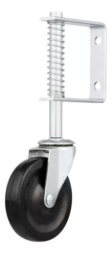 Rodízio De Porta Com Mola 4 Polegadas Preto Fs Frete Grátis