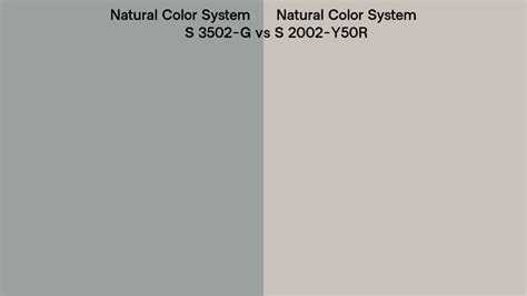 Natural Color System S 3502 G Vs S 2002 Y50r Side By Side Comparison