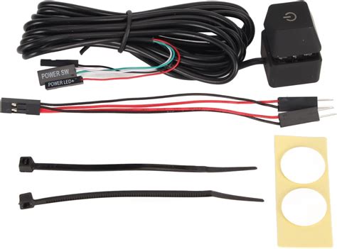 Computer Power Switch Pc Power Switch Blue Switch Durable Abs Mechanical Plug And Play Long