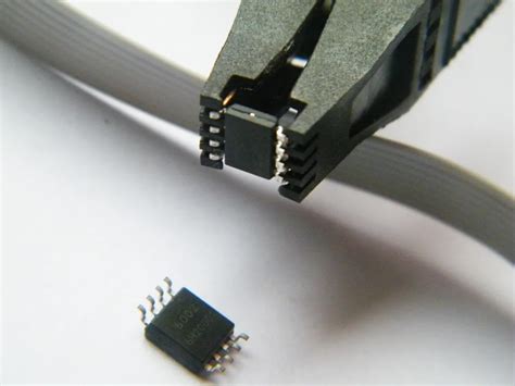 free ship soic8 sop8 flash chip ic test clips socket adpter bios 24 25