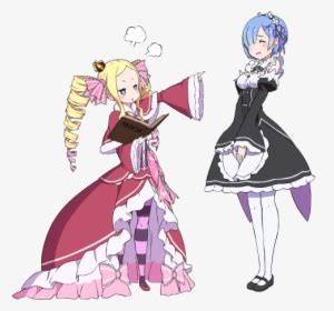 Re Zero Beatrice And Subaru X Png Download Pngkit