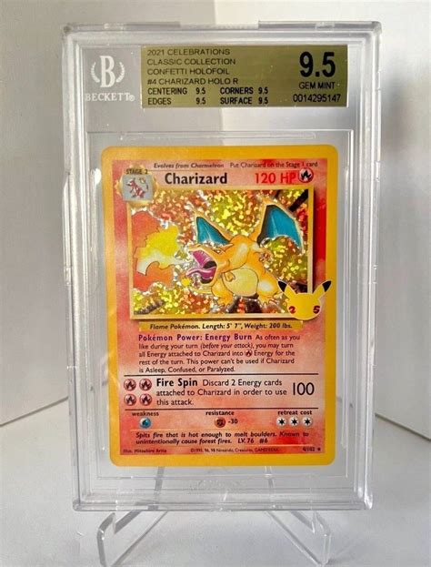 Mavin Charizard Holo Celebrations Bgs 95 Gem Mint Base Set Classic Collection Psa 10