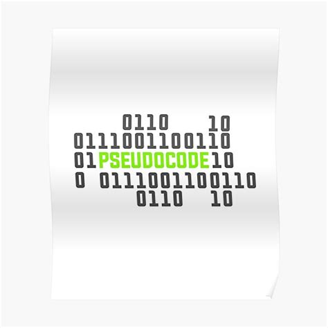 Pseudocode Poster By Stuch75 Redbubble