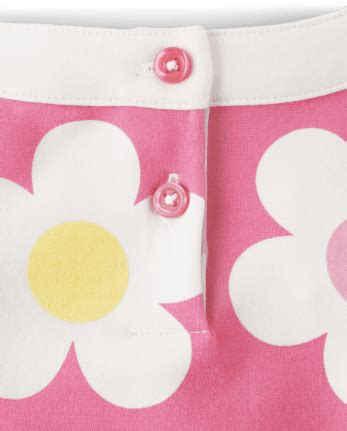 Girls Sleeveless Daisy Print Ponte Knit Shift Dress Spring