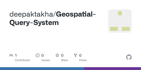 Github Deepaktakhageospatial Query System