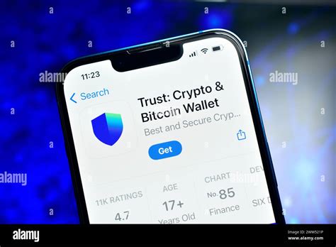 New Delhi India 20 March 2024 Trust Crypto Wallet Fo Store And
