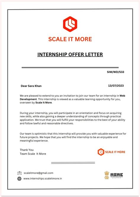 Sara Khan On Linkedin Scaleitmore Webdevelopment Internship