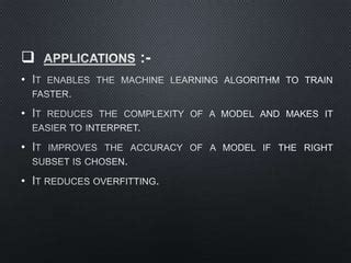 Instance Based Learning And Feature Selection PPT