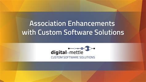 Association Enhancements With Custom Software Solutions For Novi Ams Digital Mettle Custom
