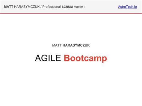 Scrum Training Course Ppt
