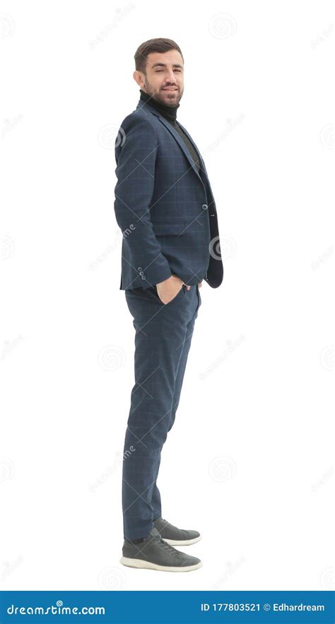 Side View Successful Confident Business Man Stock Image Image Of