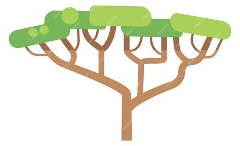 Icono De árbol Verde Planta De Jardín Tropical Elemento Natural Aislado