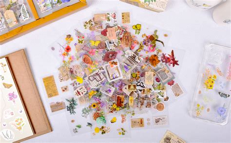 510pcs Plants Floral Scrapbook Stickers Kit Spring Flowers