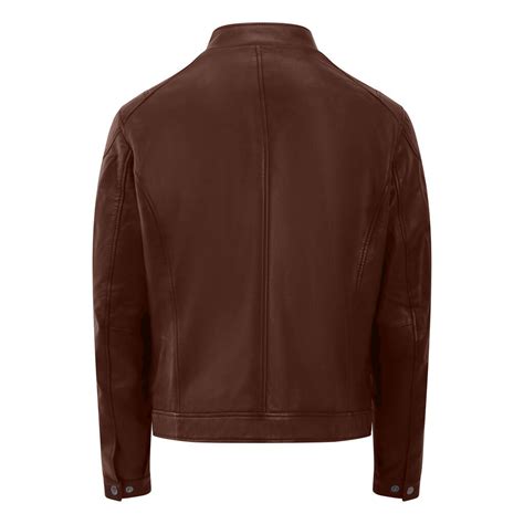Mens Luxury Sheepskin Leather Jacket By Wombat