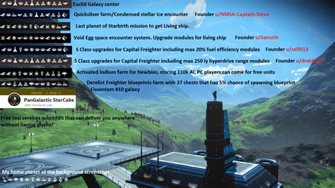 Lazy Travelers Guide To Nms Galaxy Where To Find What All Locations Except Last Are Euclid