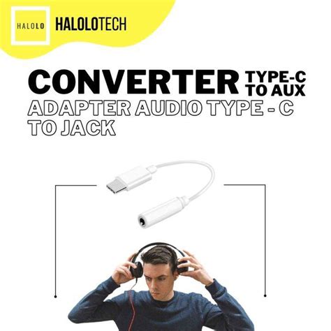 Converter Type C To Aux Adapter Audio Converter Type C To Jack Lazada Indonesia