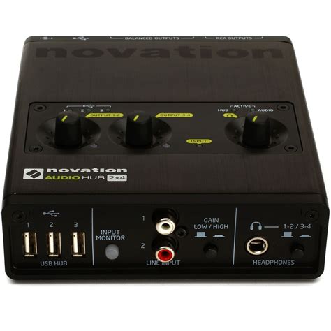 Novation Audiohub 2x4 Audio Interface And USB Hub At Gear4music