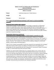 MRK317 Individual Assignment 2 Fall22 FunFizz Doc SENECA COLLEGE OF